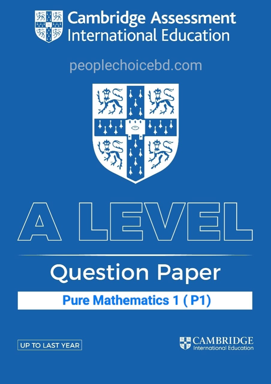 Cambridge International AS & A Level Pure Mathematics Paper 1 Year wise ...